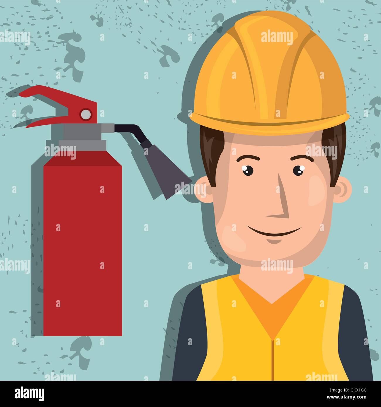 man worker protection tools icon Stock Vector Image & Art - Alamy