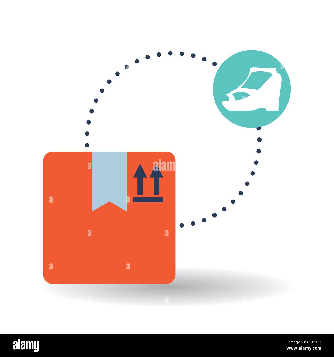 Delivery design. Shopping icon. White background , vector Stock Vector ...