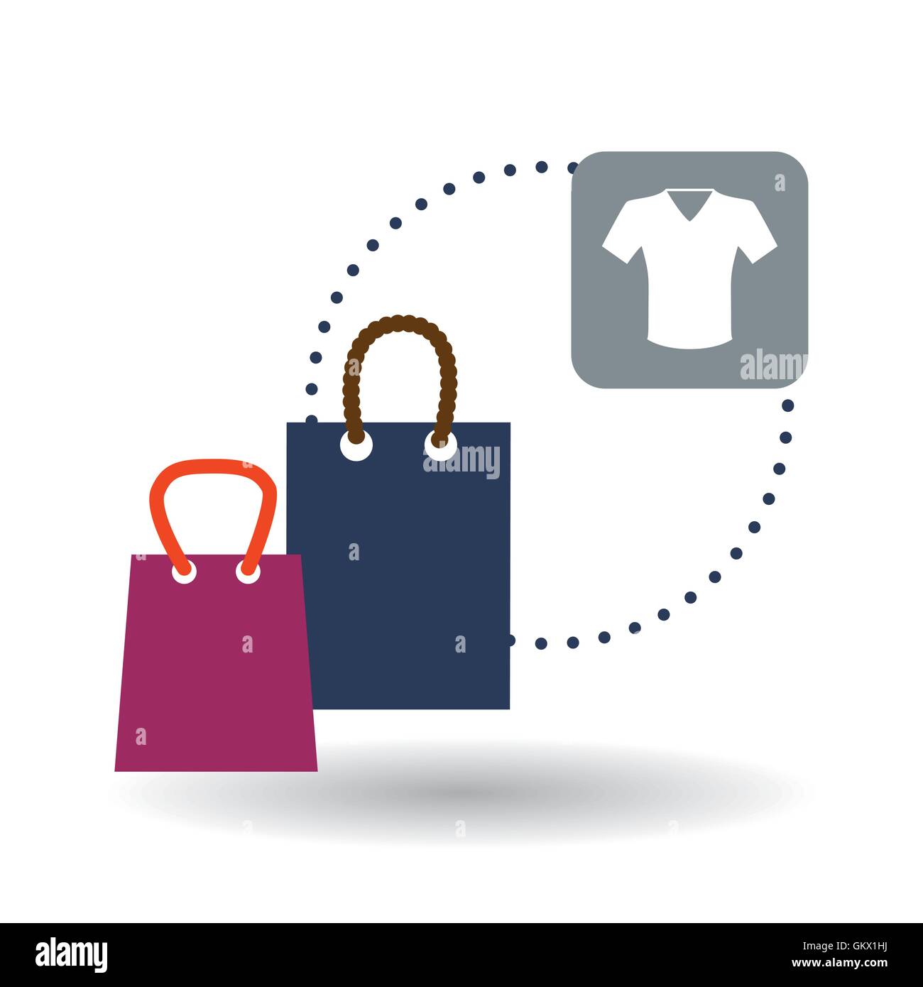 Sales and retail design. Shopping icon. White background , vector Stock ...
