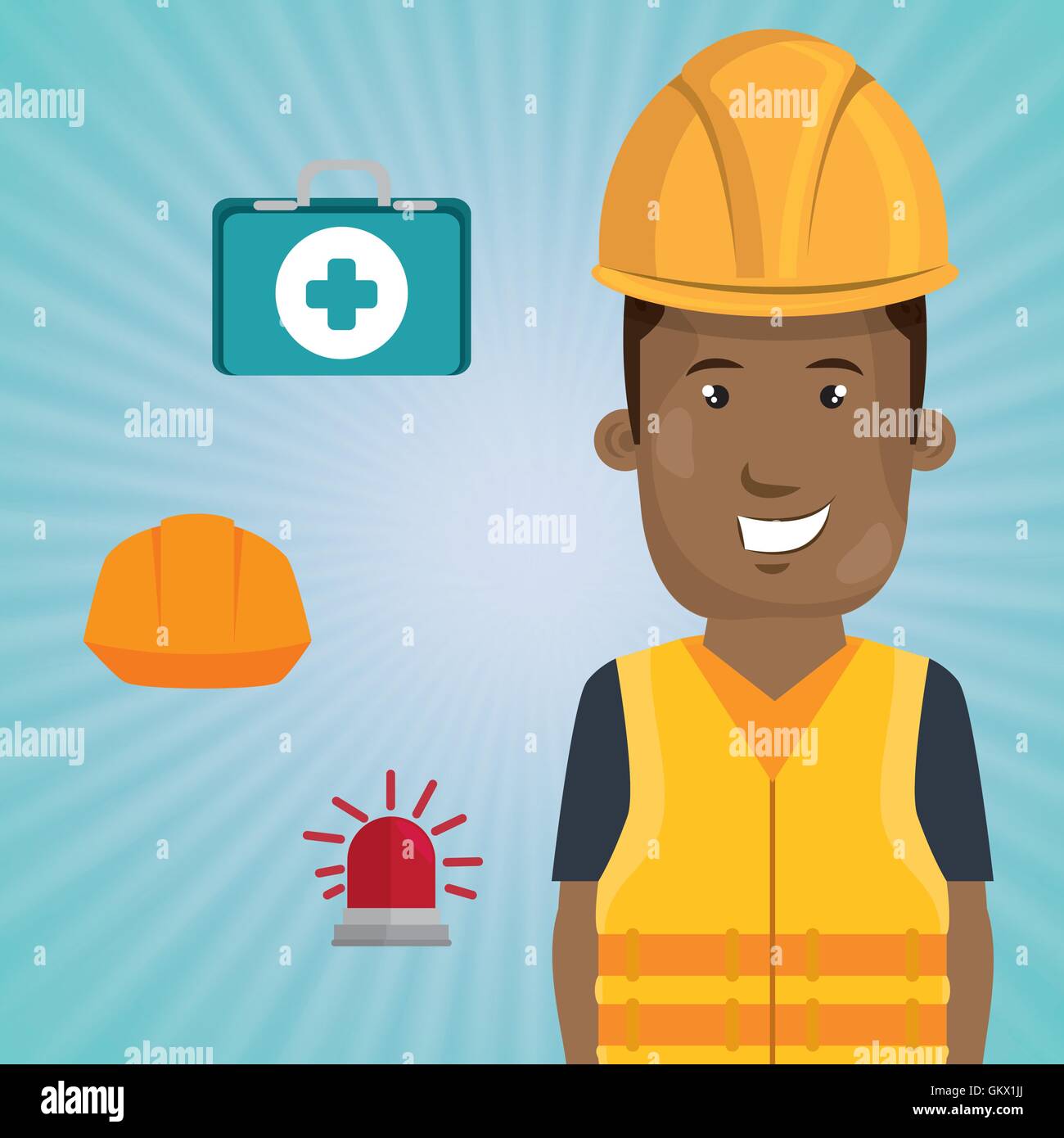 worker kit aid helmet icon Stock Vector Image & Art - Alamy