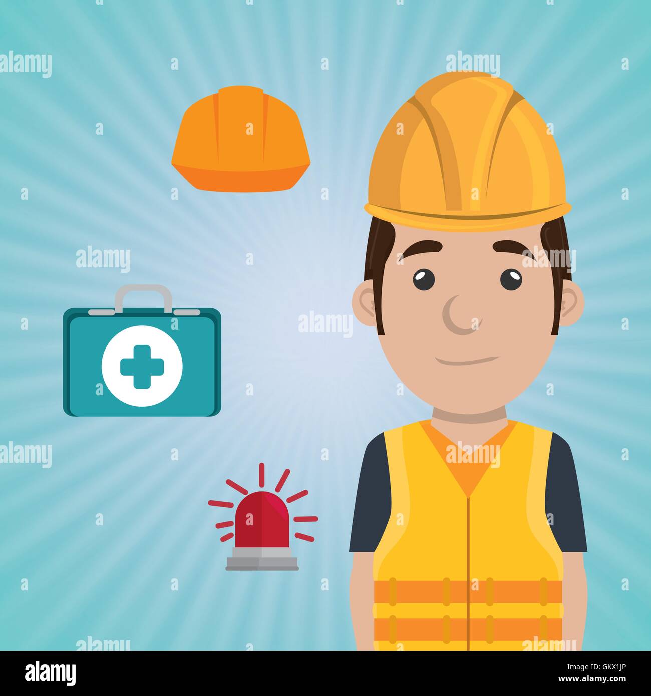 worker kit aid helmet icon Stock Vector Image & Art - Alamy