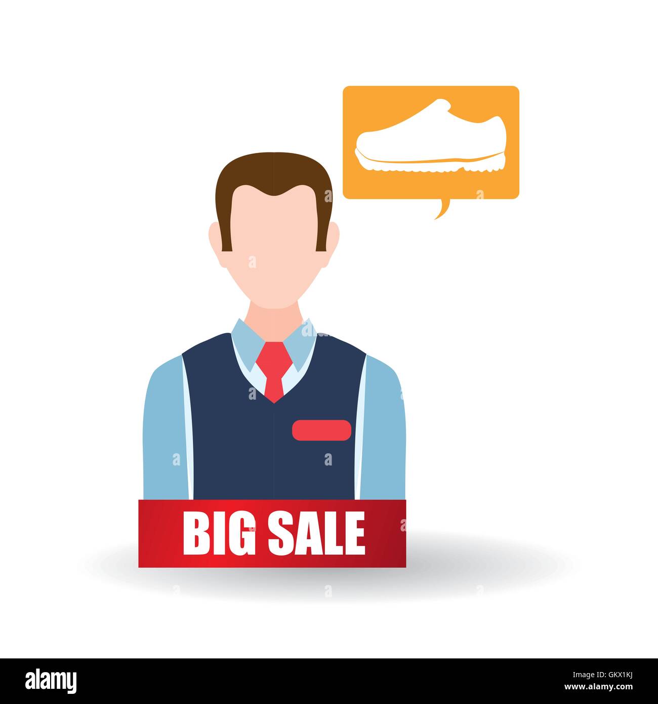 Sales and retail design. Shopping icon. White background , vector Stock ...