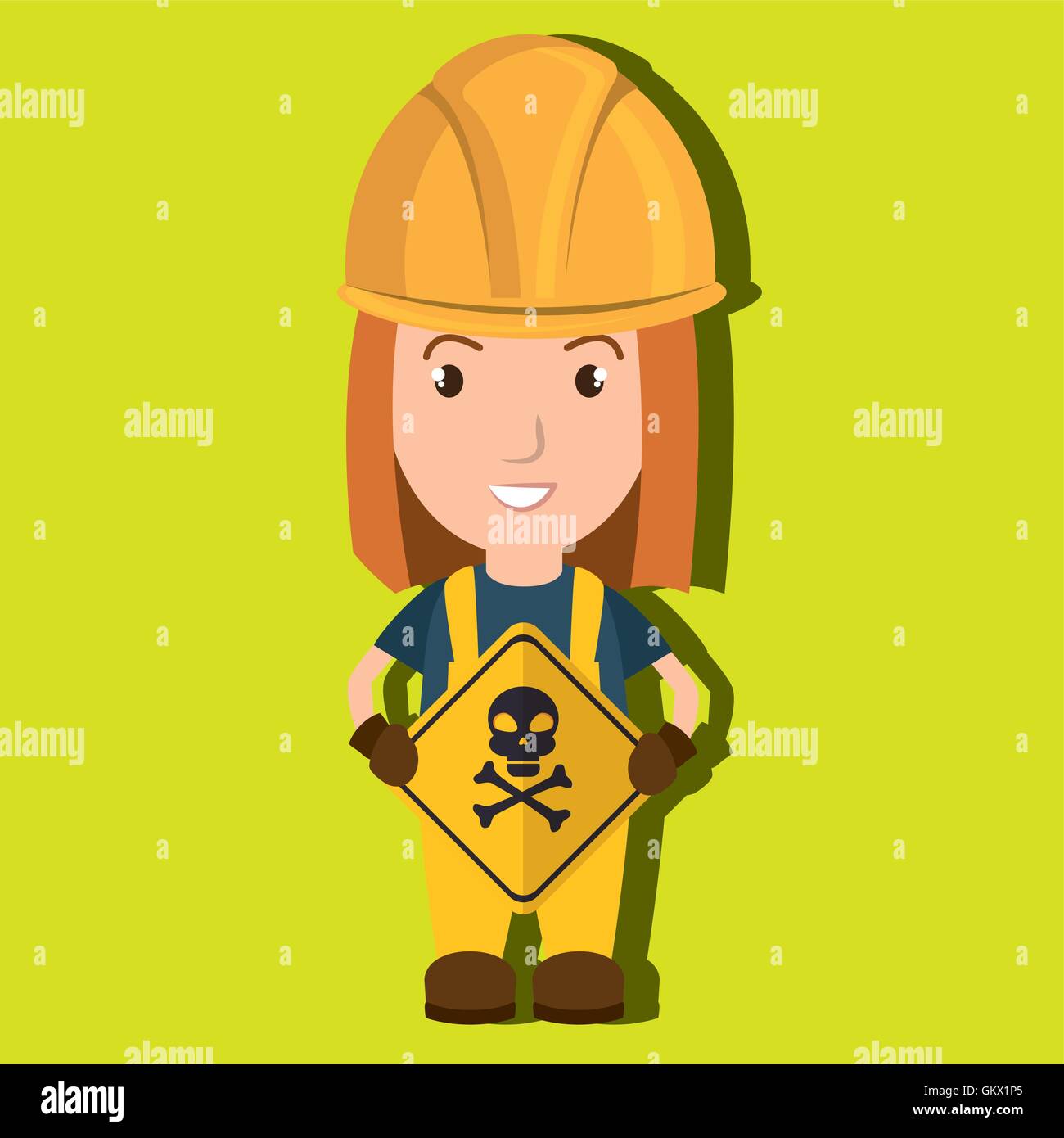worker symbol danger Stock Vector Image & Art - Alamy