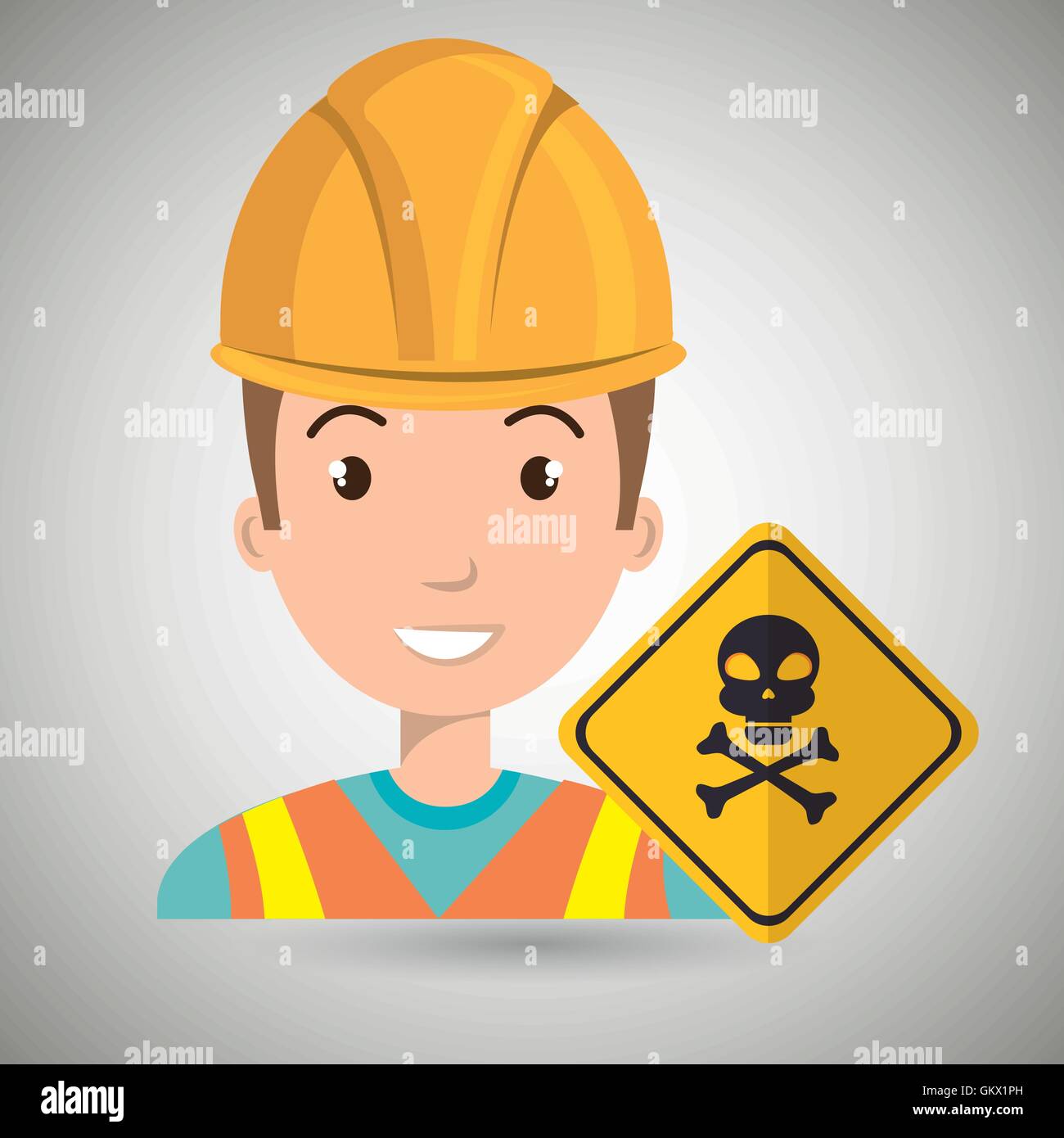worker symbol danger Stock Vector Image & Art - Alamy