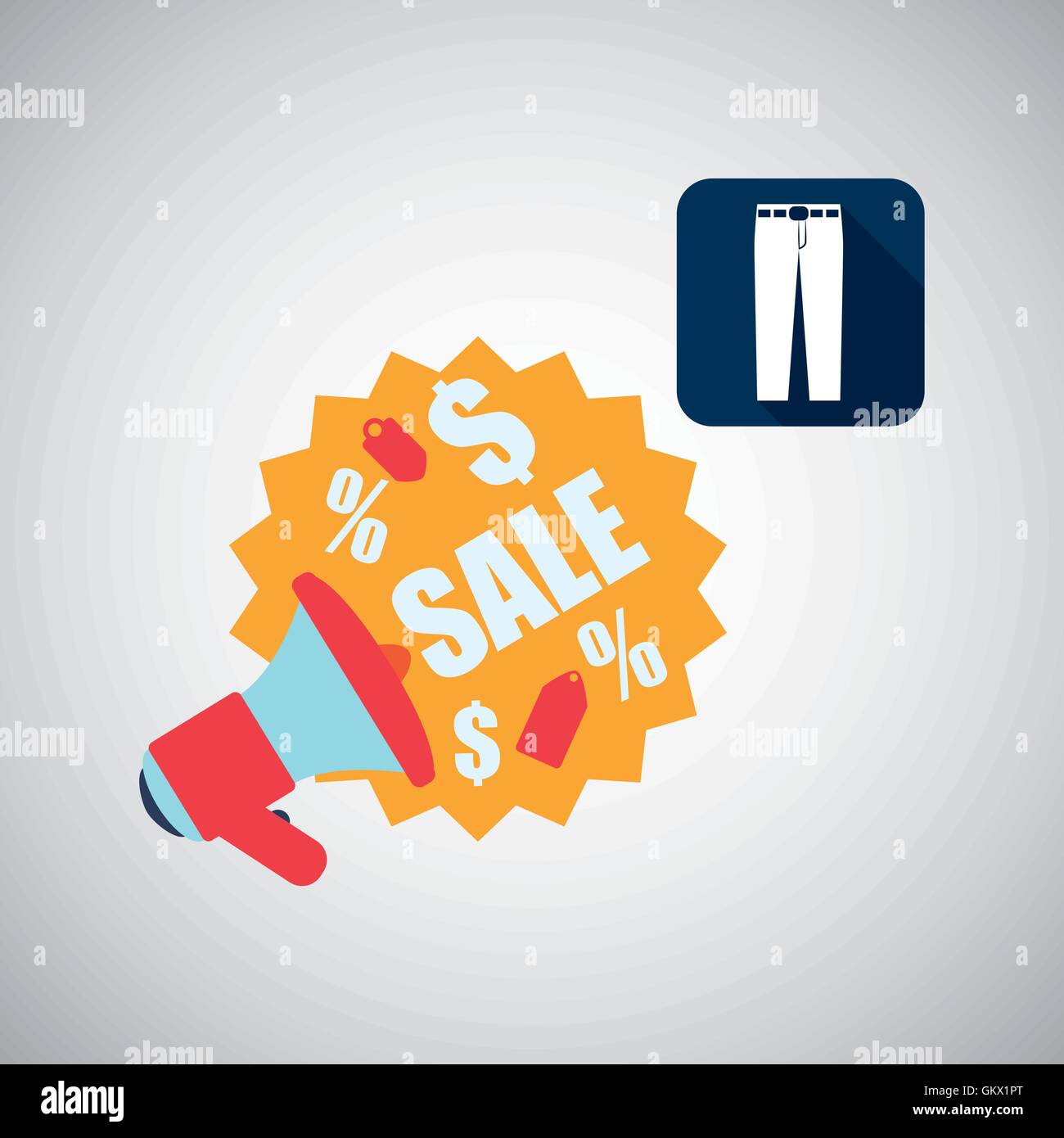 Shopping design. Sales and Retail icon. Isolated illustration , vector ...