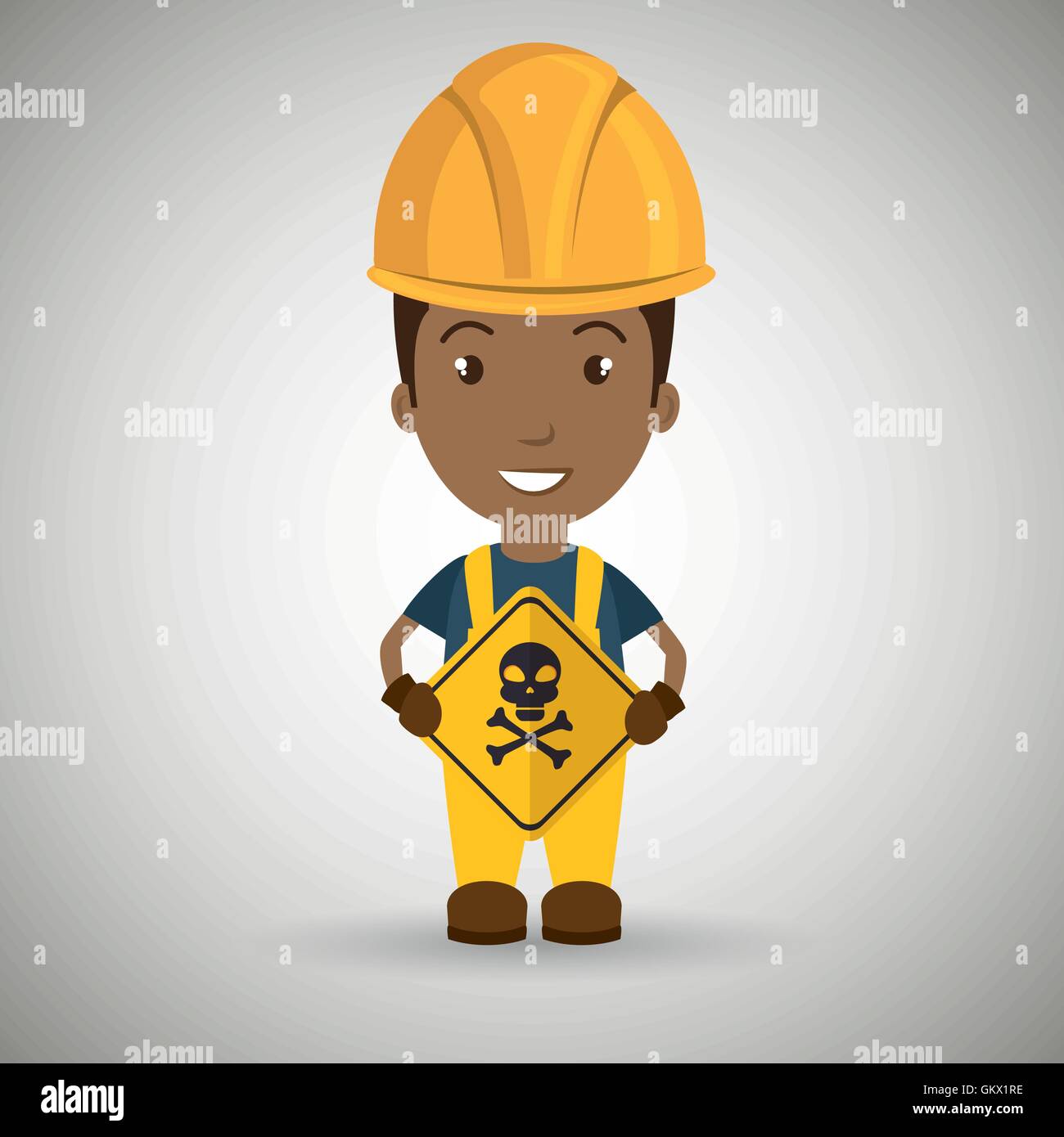 worker symbol danger Stock Vector Image & Art - Alamy