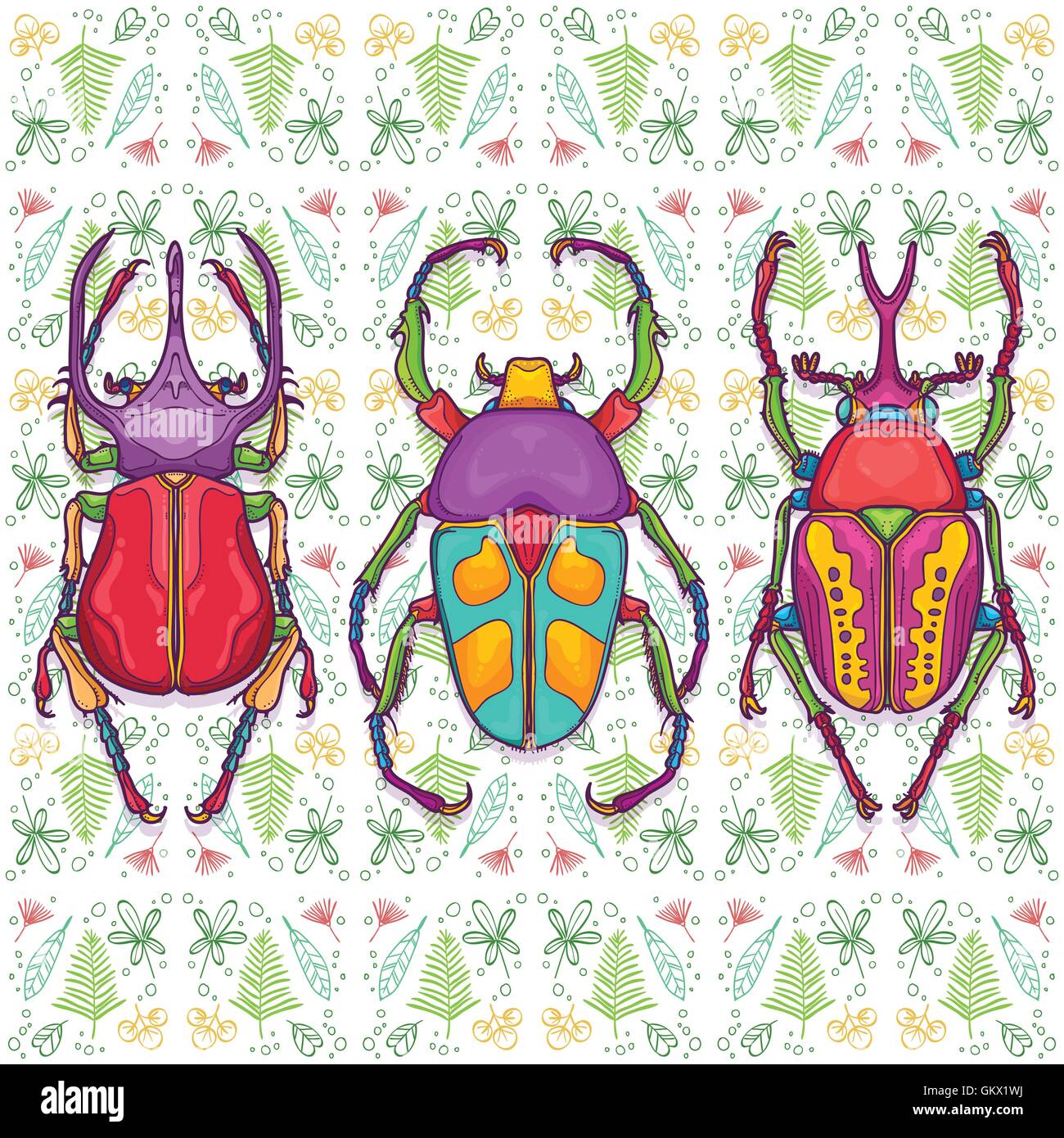 Insects 3 Stock Vector Images - Alamy