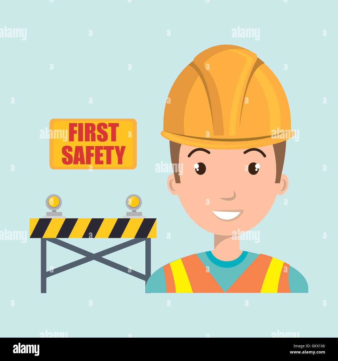 first safety worker icon Stock Vector Image & Art - Alamy