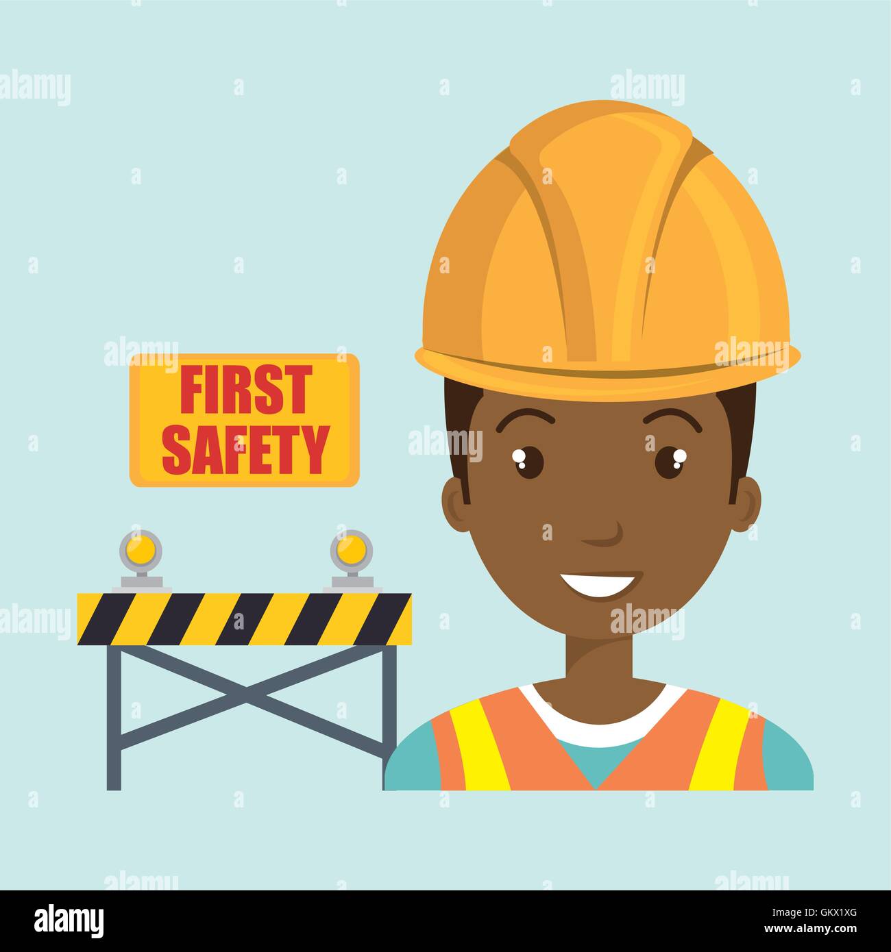 first safety worker icon Stock Vector Image & Art - Alamy