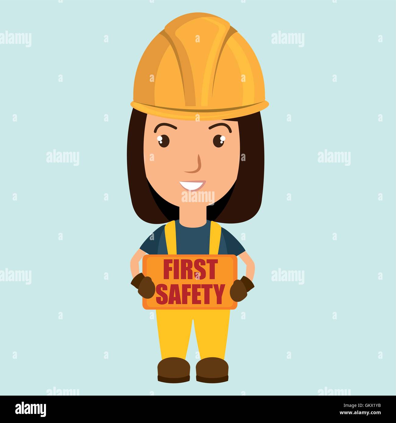 first safety worker icon Stock Vector Image & Art - Alamy