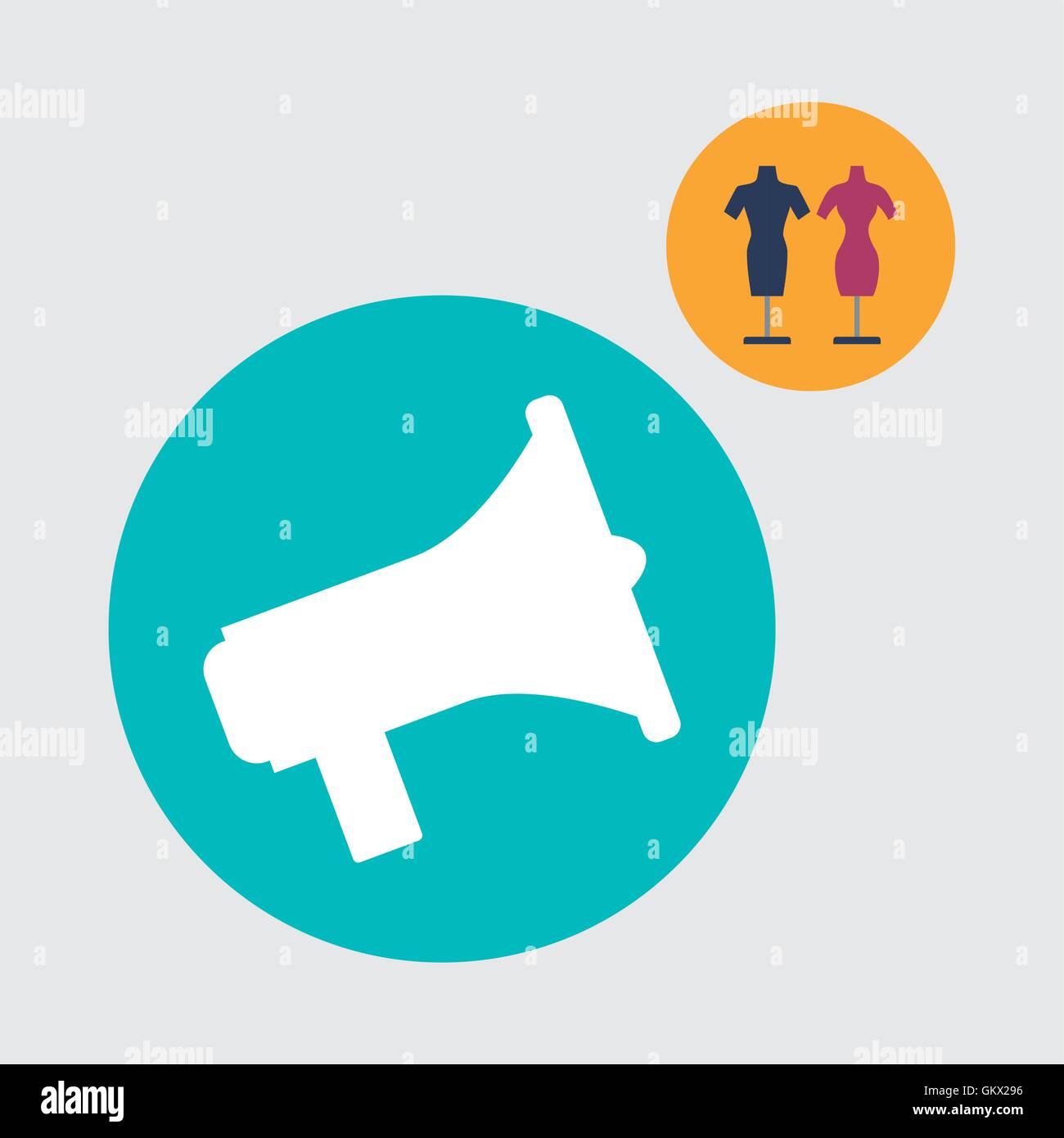 Shopping design. Sales and Retail icon. Isolated illustration , vector ...
