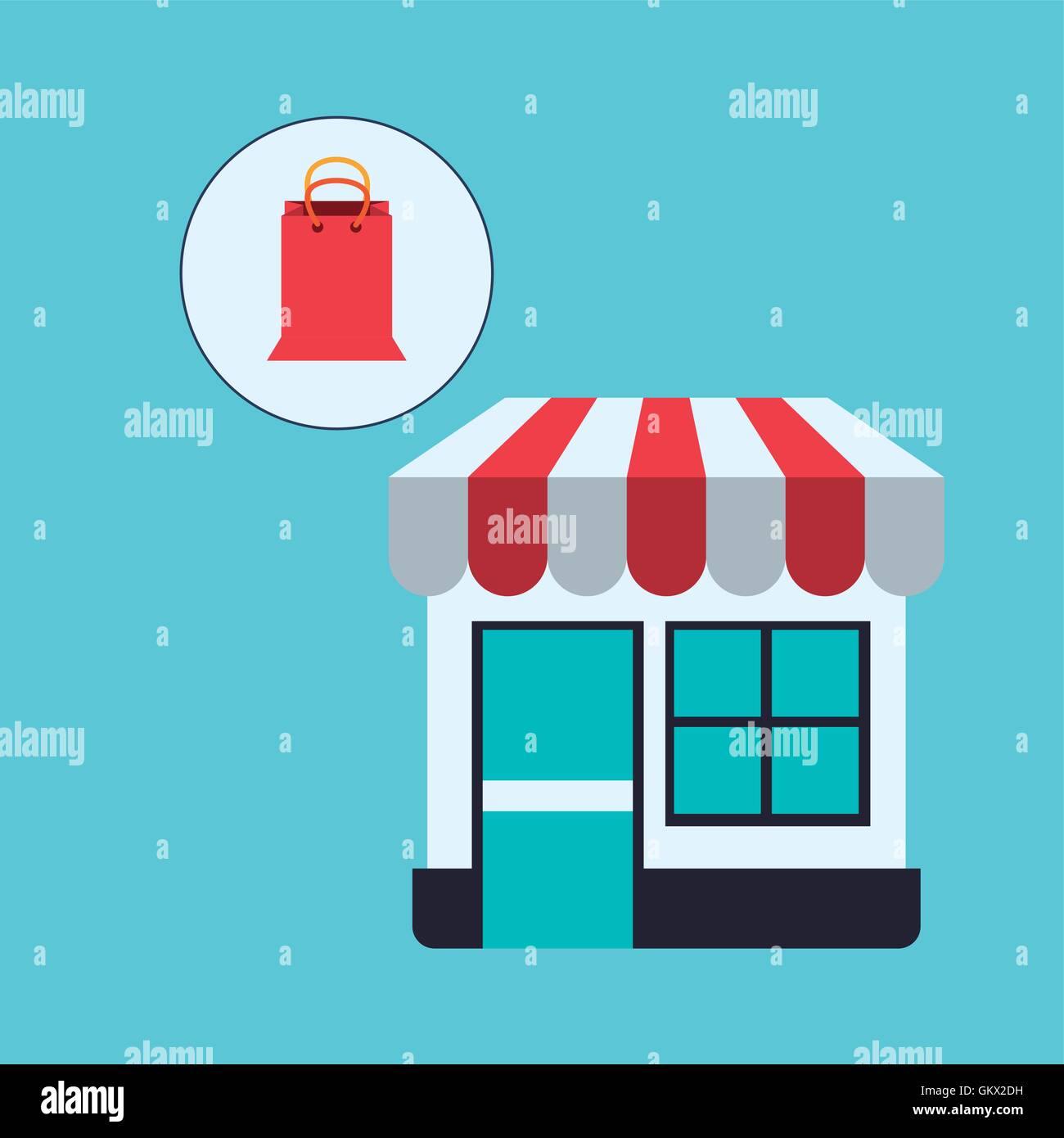 Sales and retail design. Shopping icon. White background , vector Stock ...