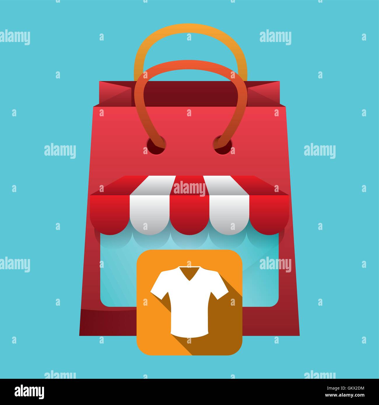 Sales and retail design. Shopping icon. White background , vector Stock ...