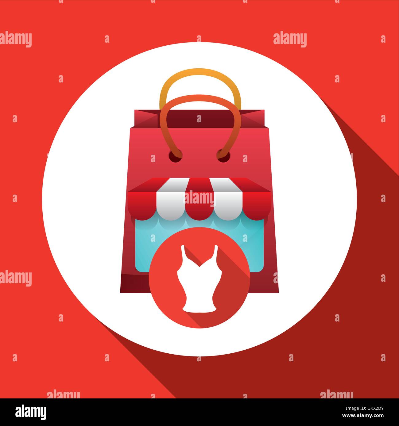 Sales and retail design. Shopping icon. White background , vector Stock ...