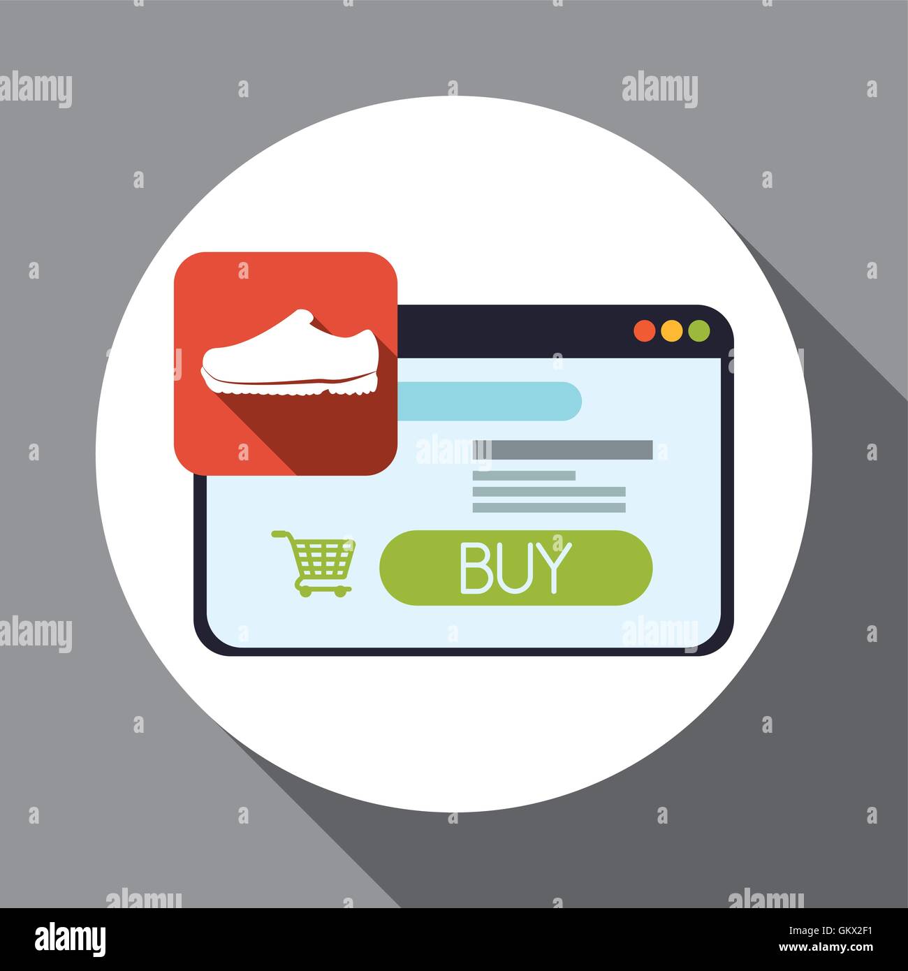 Sales and retail design. Shopping icon. White background , vector Stock ...