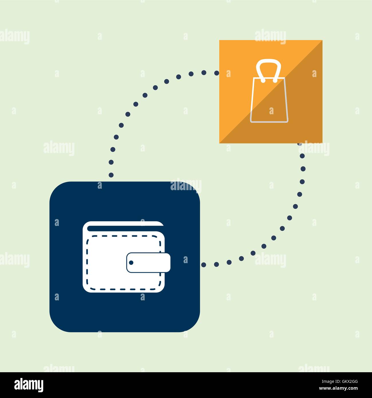 Sales and retail design. Shopping icon. White background , vector Stock ...