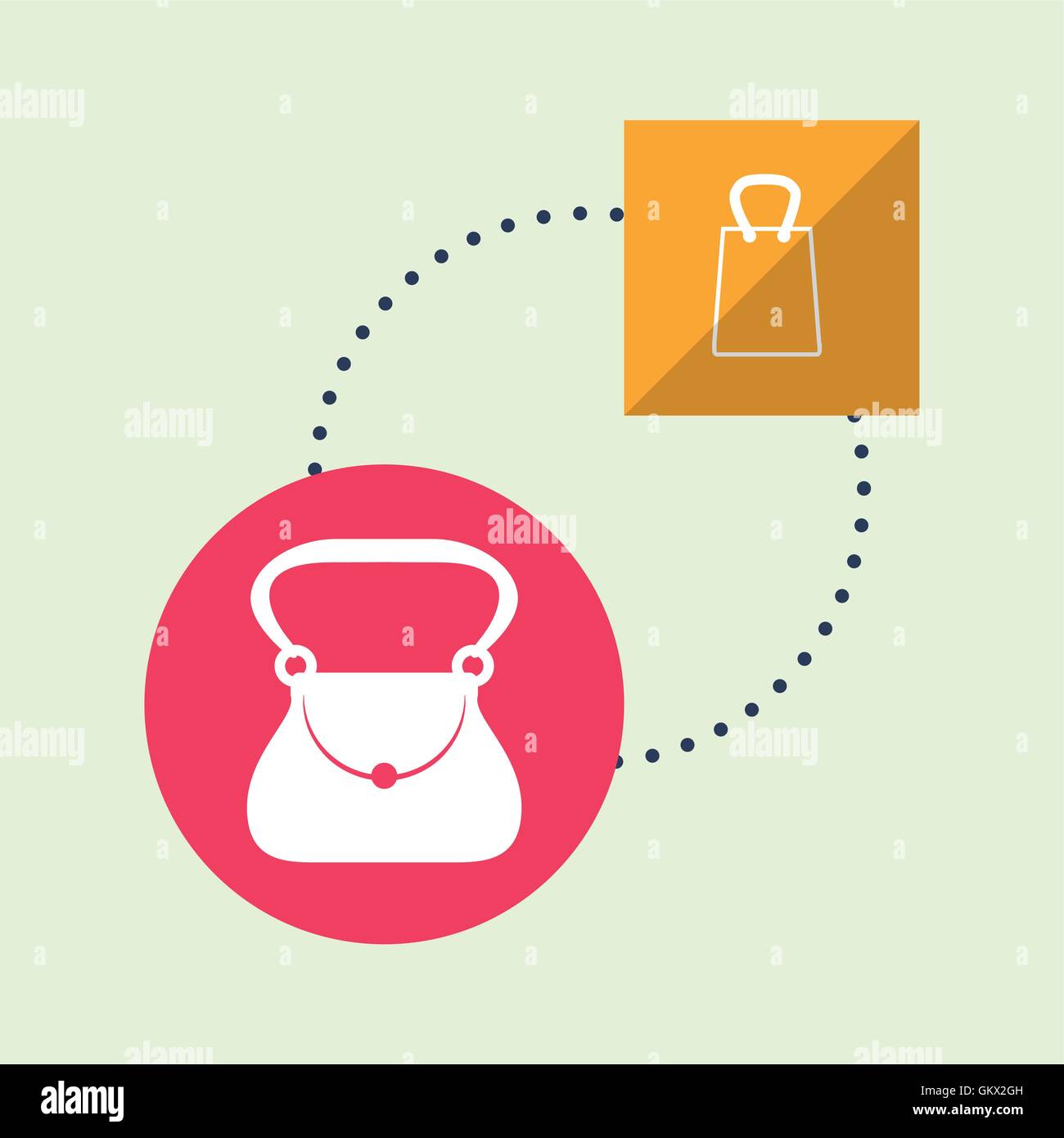 Sales and retail design. Shopping icon. White background , vector Stock ...