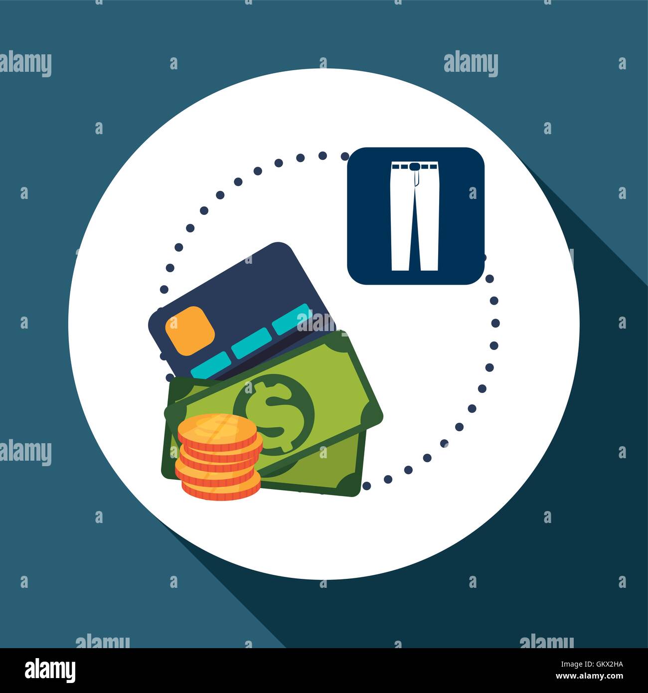 Sales and retail design. Shopping icon. White background , vector Stock ...