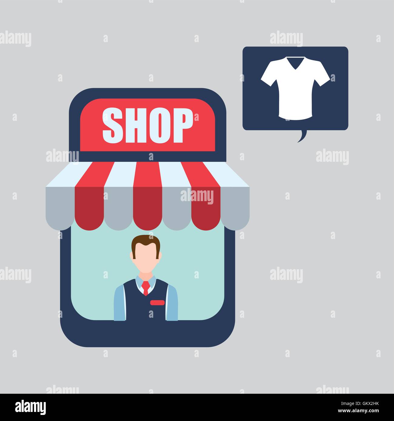 Sales and retail design. Shopping icon. White background , vector Stock ...