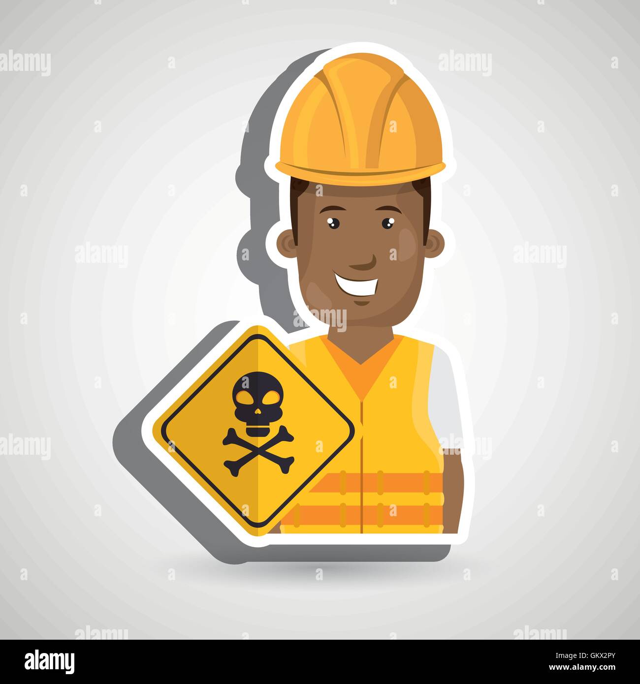 worker symbol danger Stock Vector Image & Art - Alamy