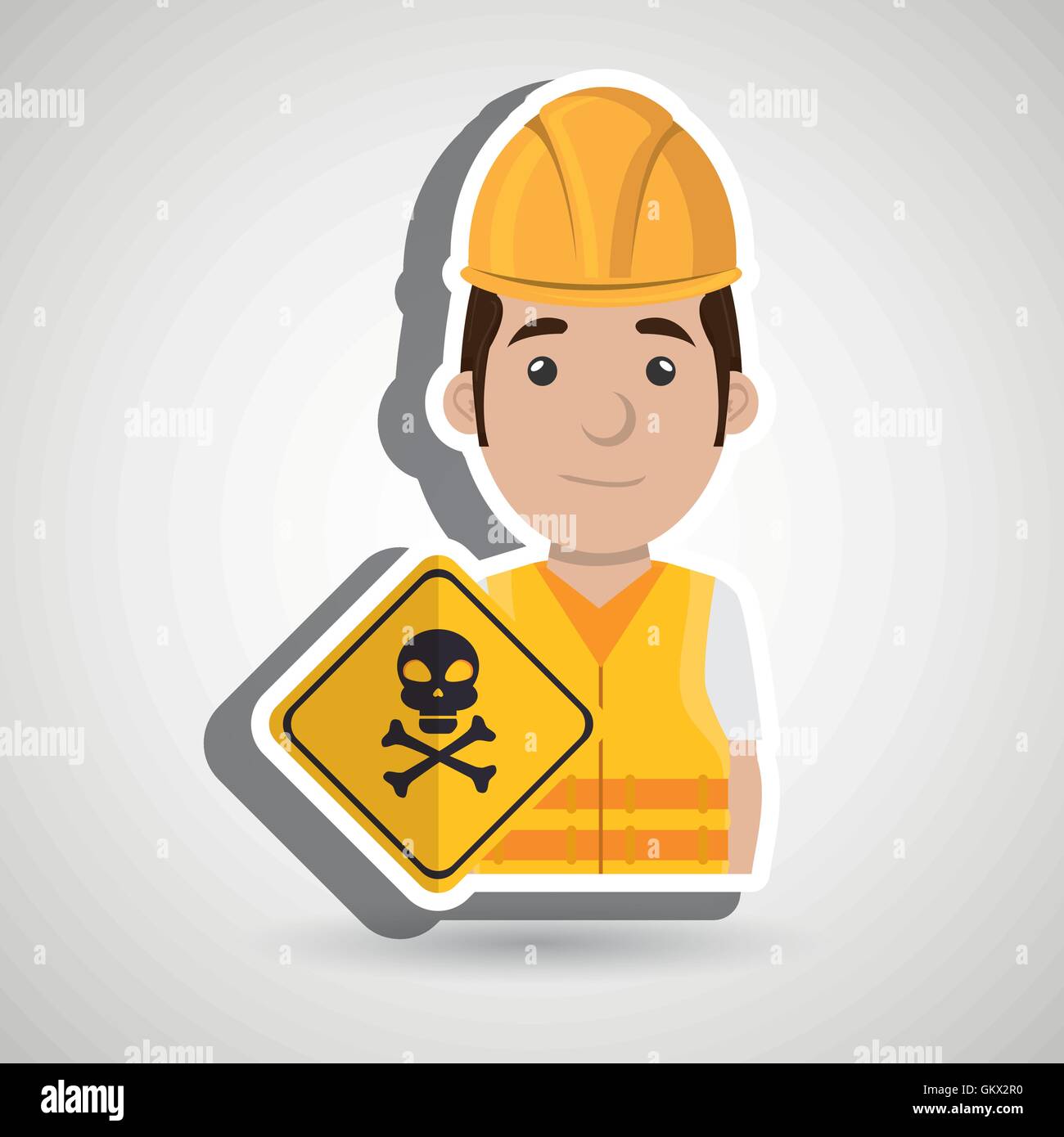 worker symbol danger Stock Vector Image & Art - Alamy