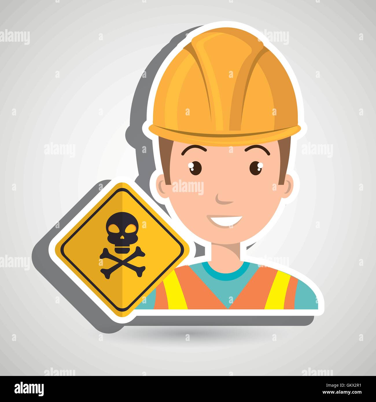 worker symbol danger Stock Vector Image & Art - Alamy