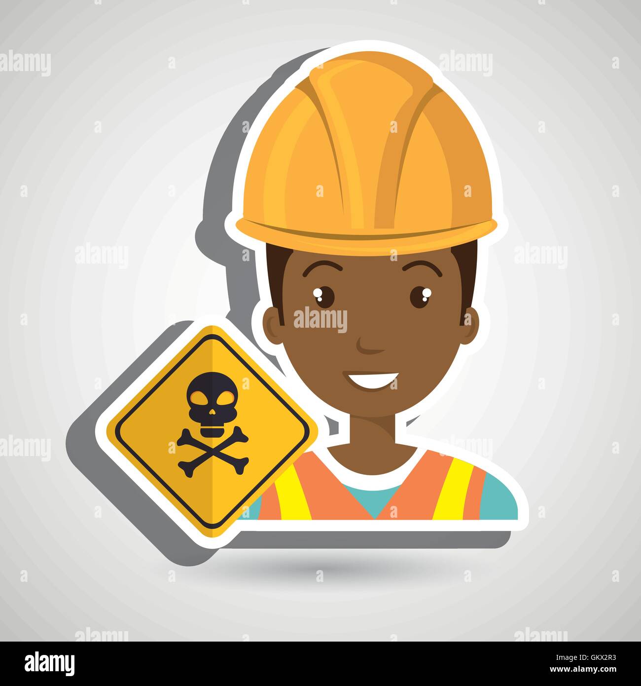 worker symbol danger Stock Vector Image & Art - Alamy