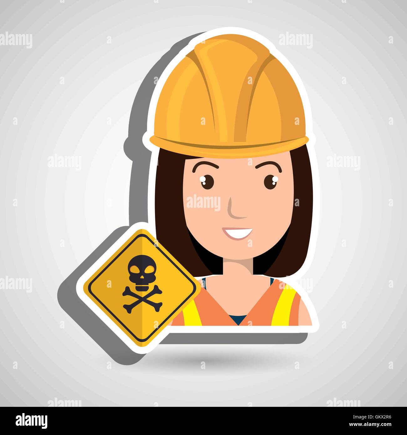 woman worker symbol danger Stock Vector Image & Art - Alamy