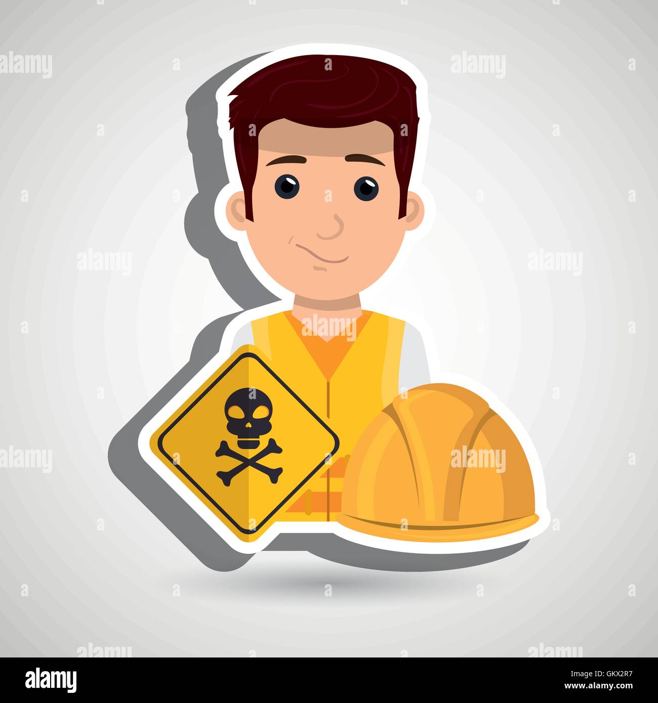 worker symbol danger Stock Vector Image & Art - Alamy