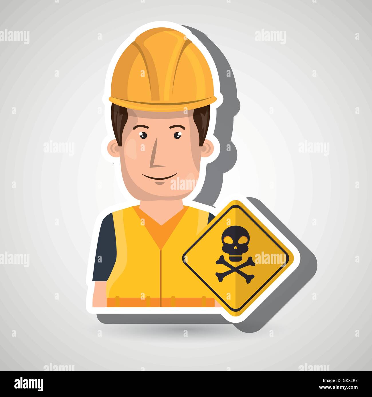 worker symbol danger Stock Vector Image & Art - Alamy