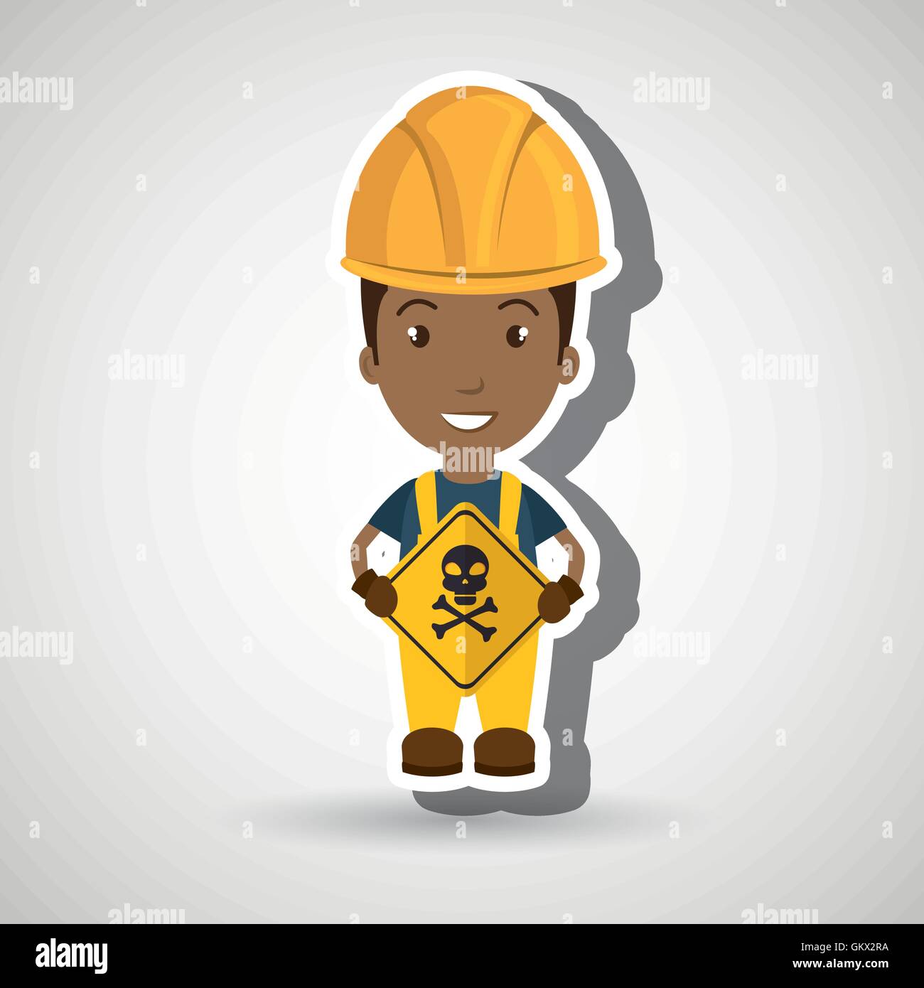 worker symbol danger Stock Vector Image & Art - Alamy