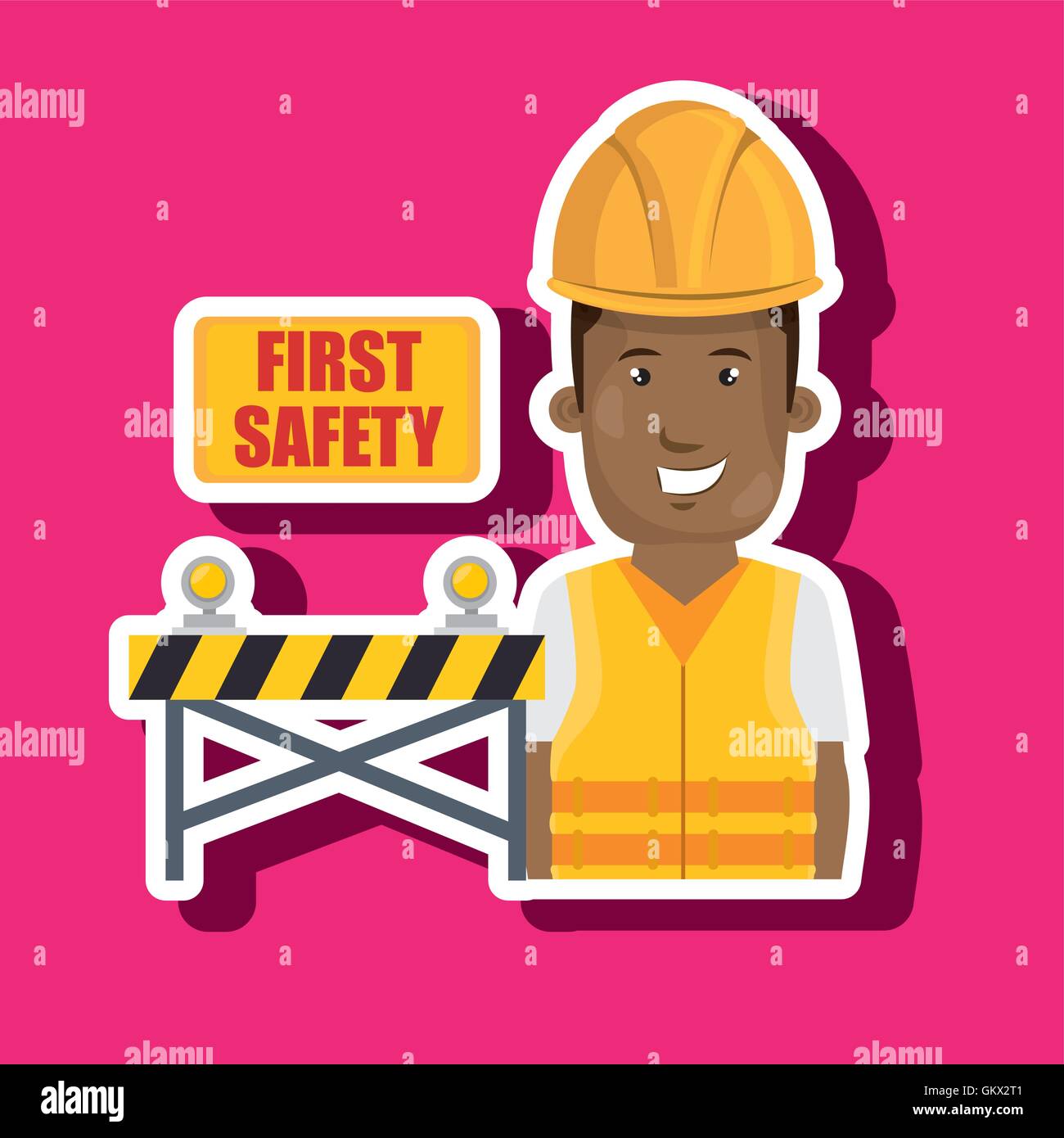 first safety worker icon Stock Vector Image & Art - Alamy