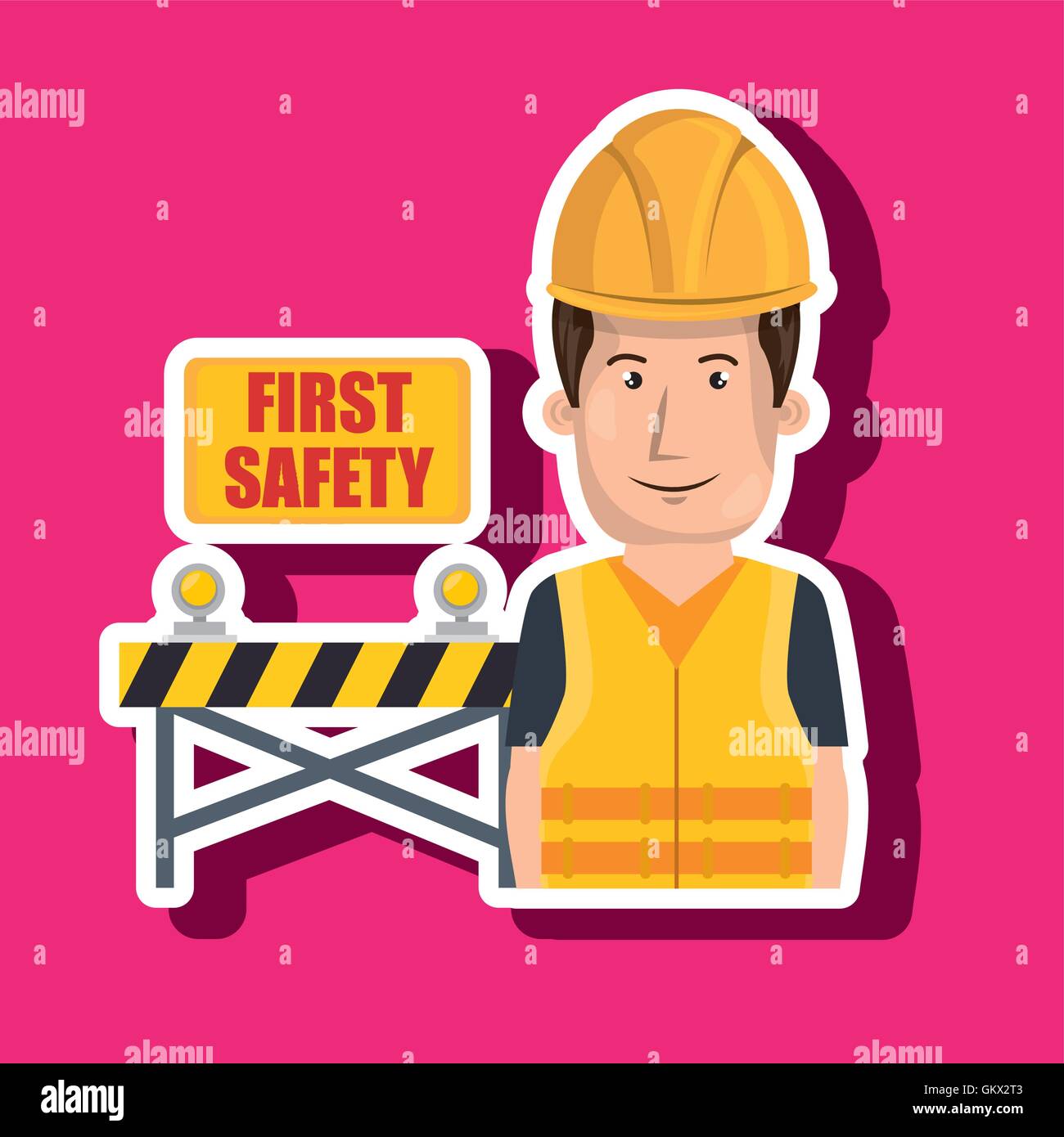 first safety worker icon Stock Vector Image & Art - Alamy