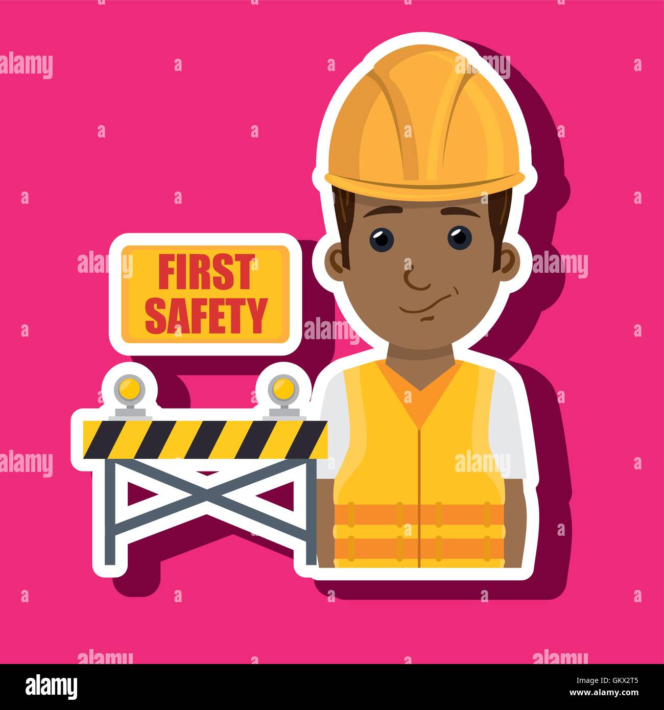 first safety worker icon Stock Vector Image & Art - Alamy