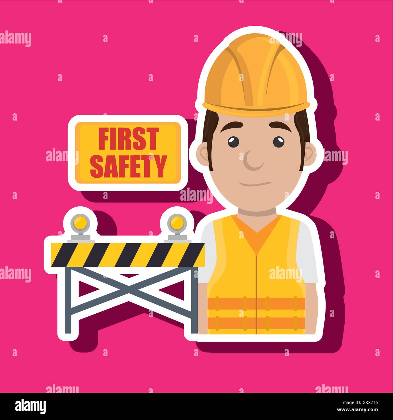 first safety worker icon Stock Vector Image & Art - Alamy