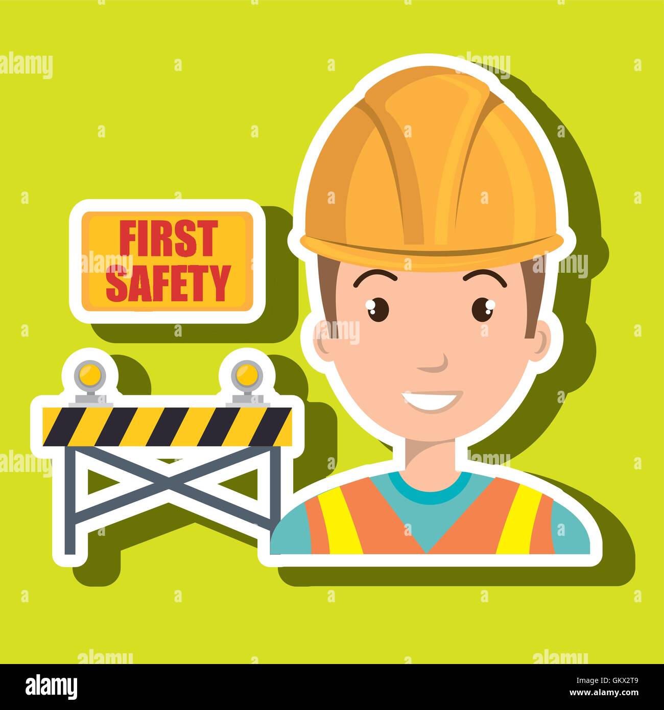 first safety worker icon Stock Vector Image & Art - Alamy