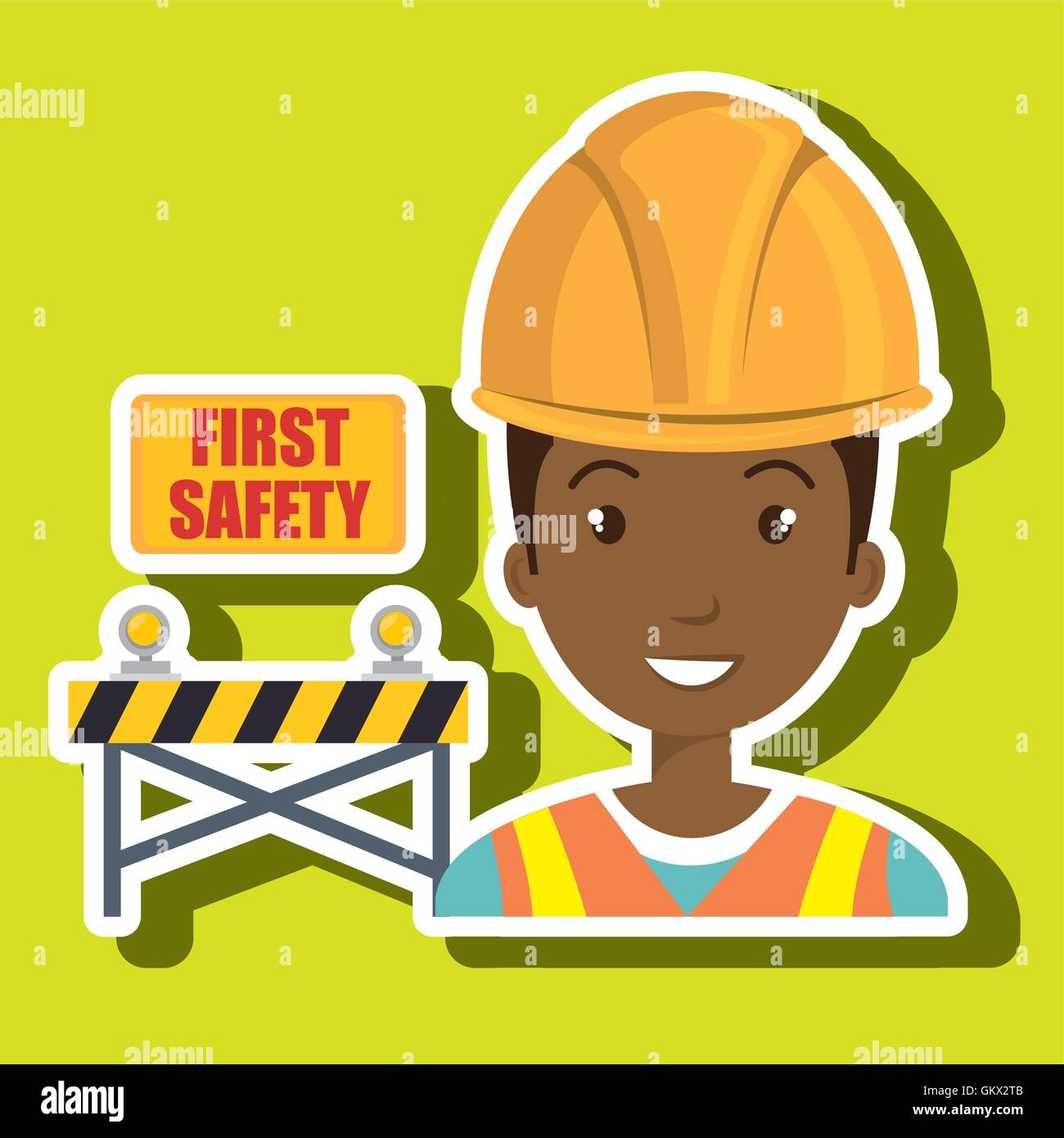 first safety worker icon Stock Vector Image & Art - Alamy