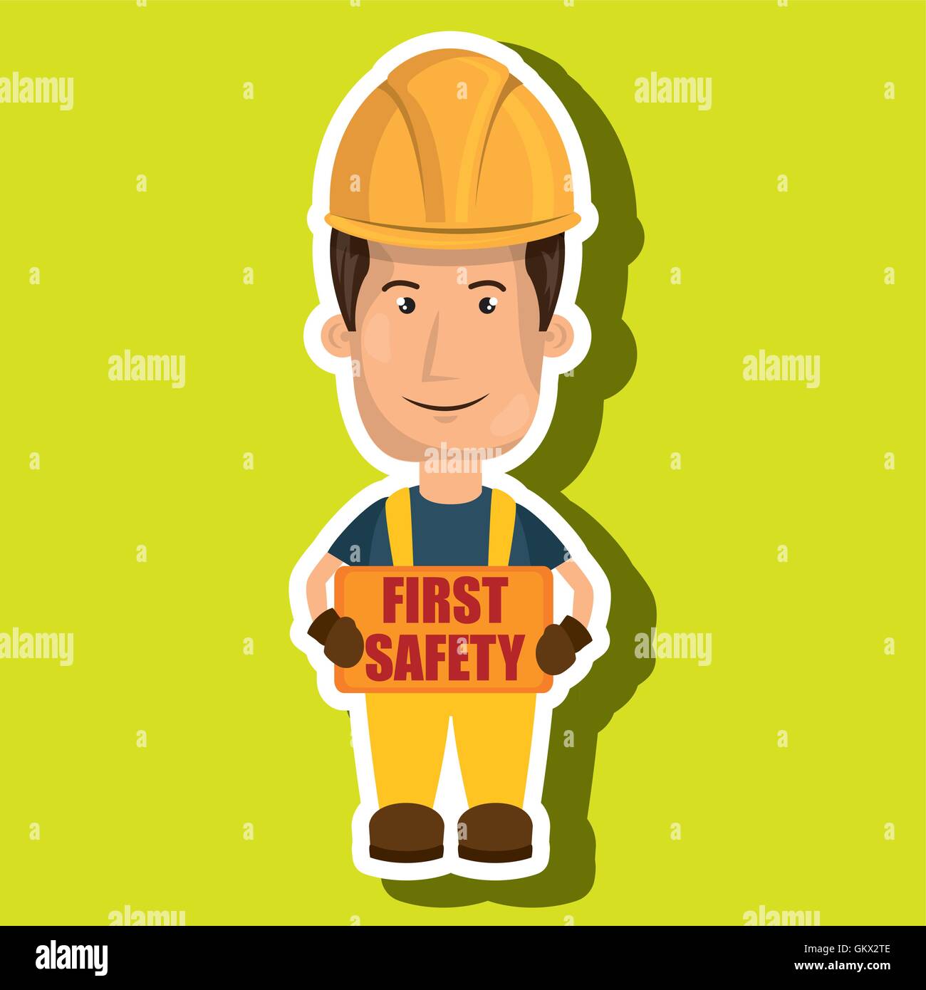 first safety worker icon Stock Vector Image & Art - Alamy