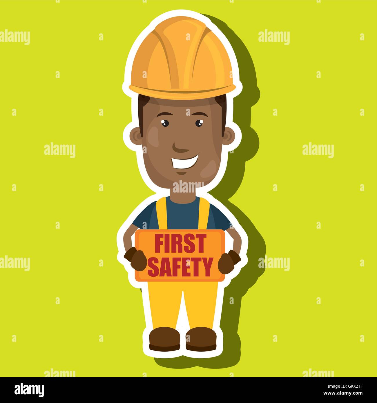 first safety worker icon Stock Vector Image & Art - Alamy