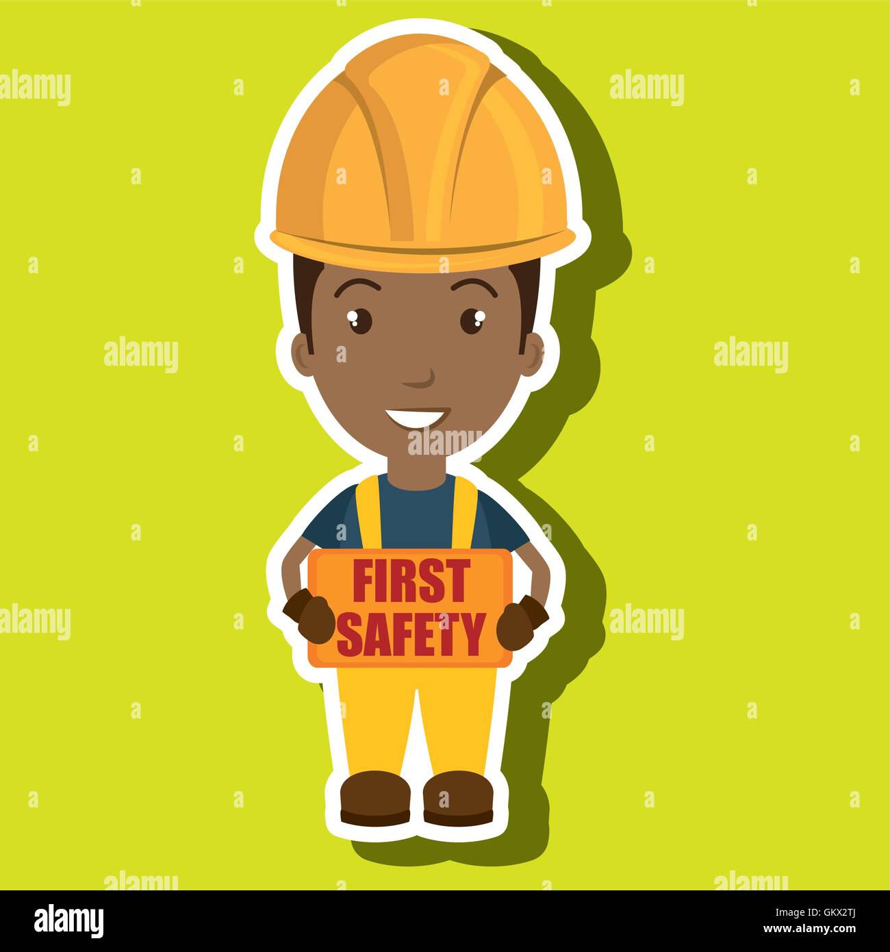 first safety worker icon Stock Vector Image & Art - Alamy