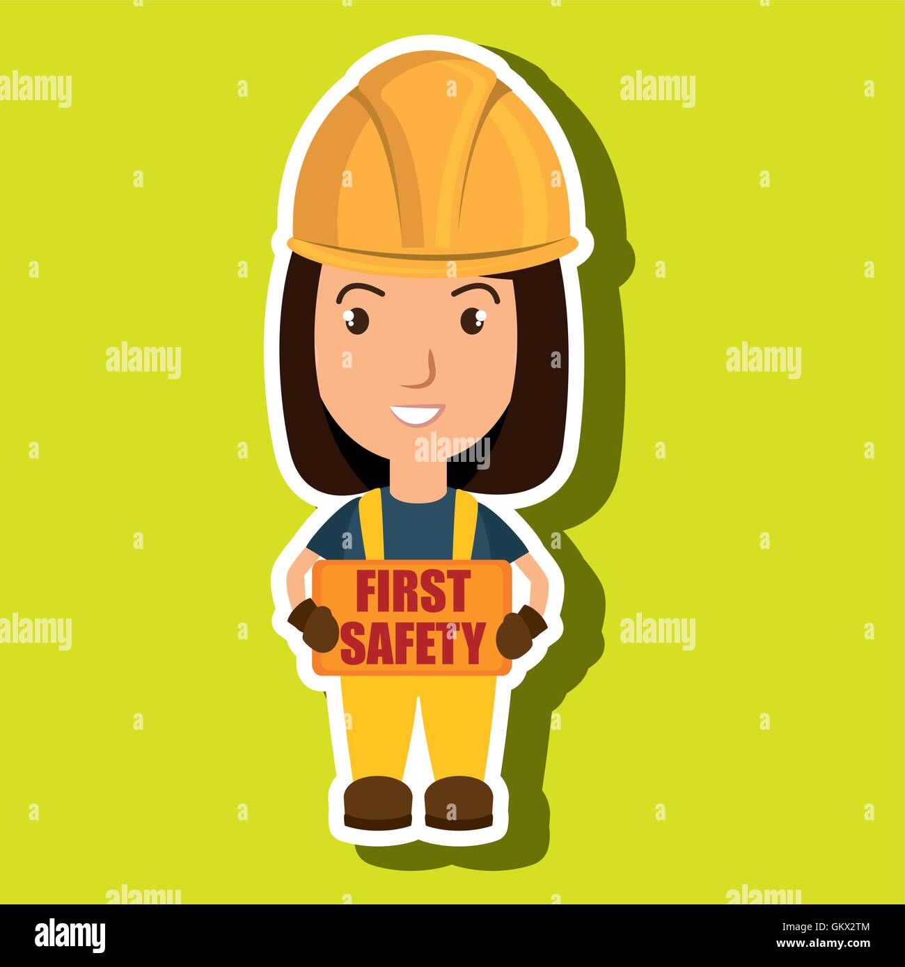 first safety worker icon Stock Vector Image & Art - Alamy