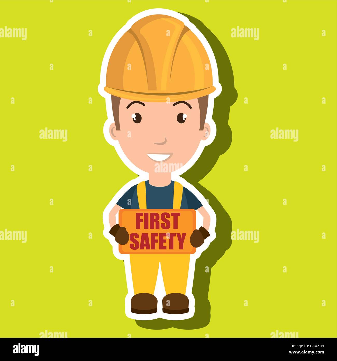 first safety worker icon Stock Vector Image & Art - Alamy
