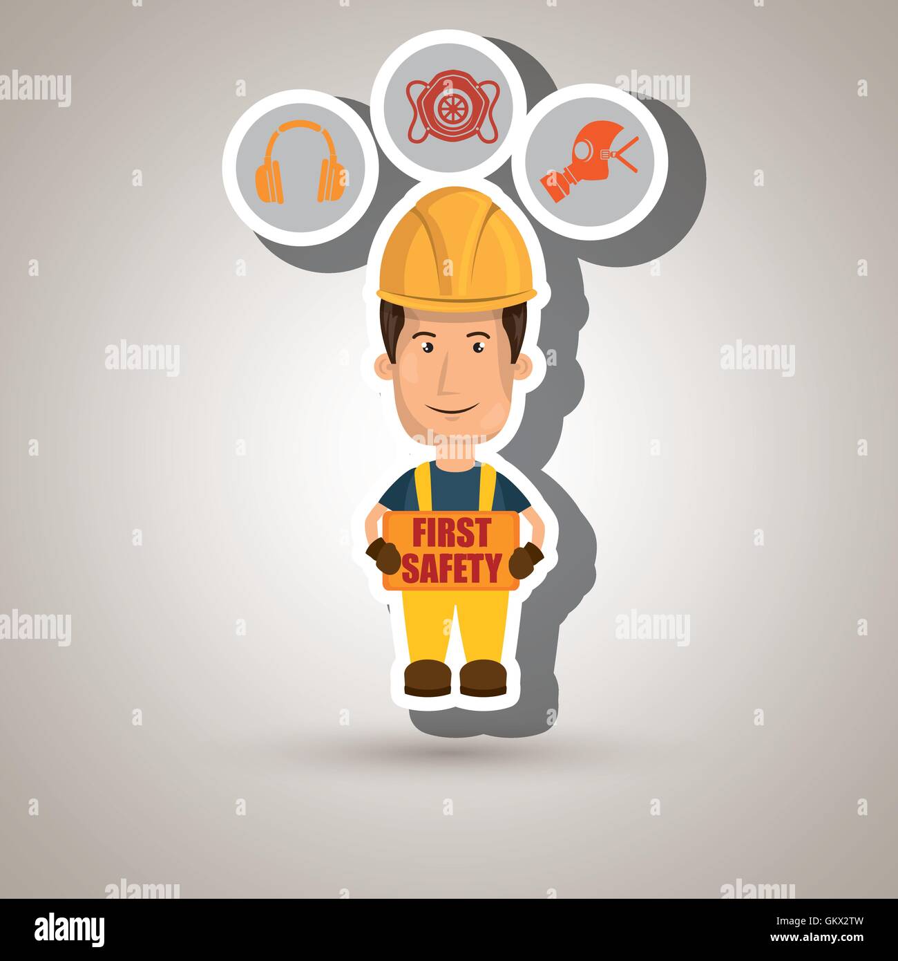 first safety worker icon Stock Vector Image & Art - Alamy