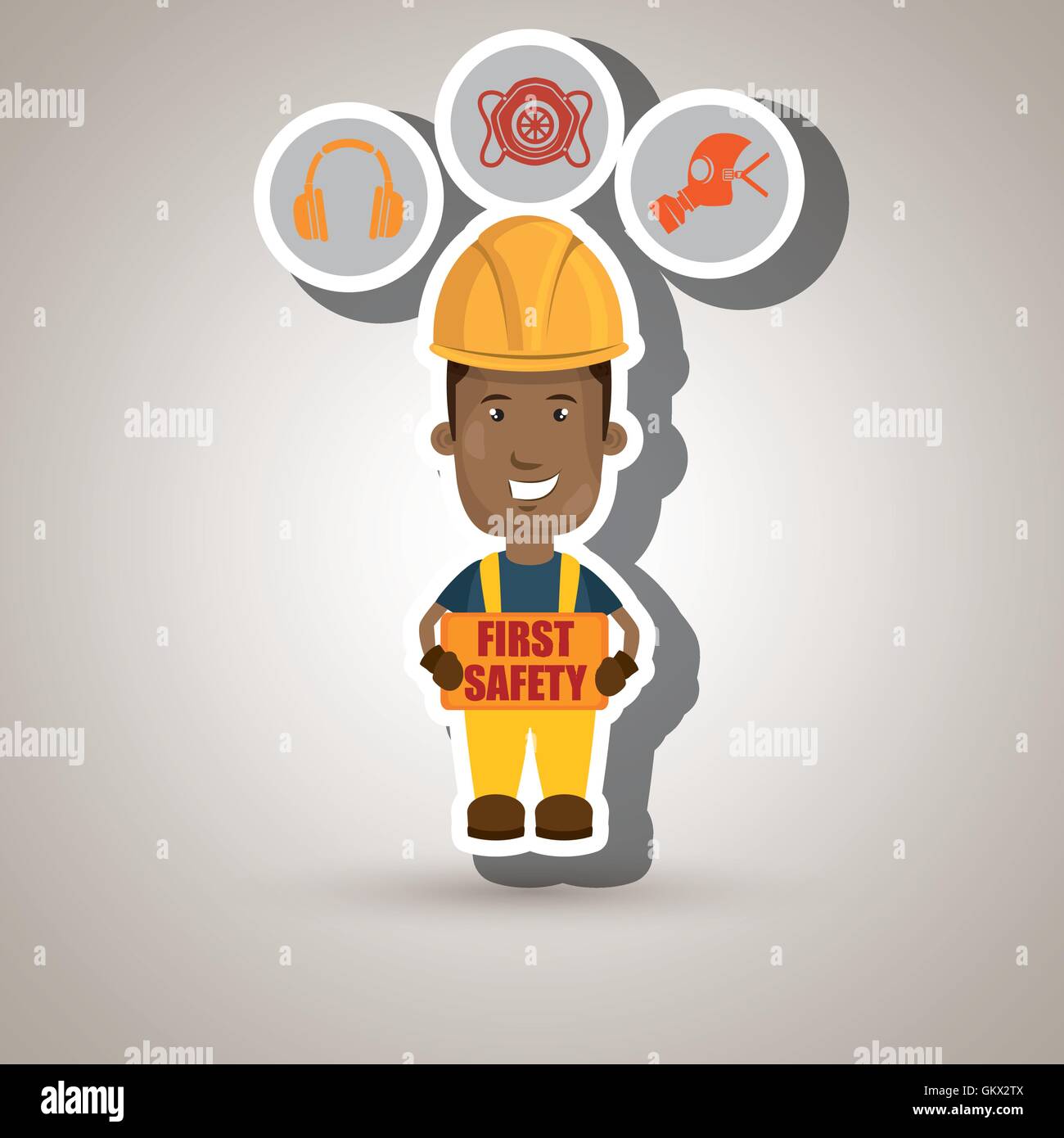 first safety worker icon Stock Vector Image & Art - Alamy