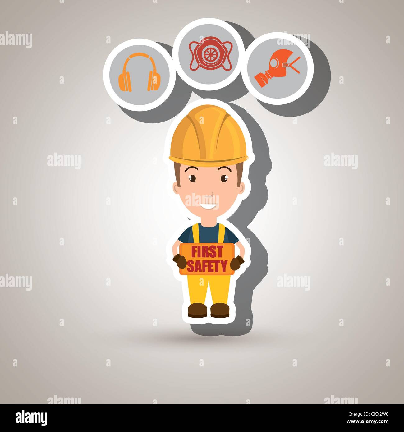 first safety worker icon Stock Vector Image & Art - Alamy