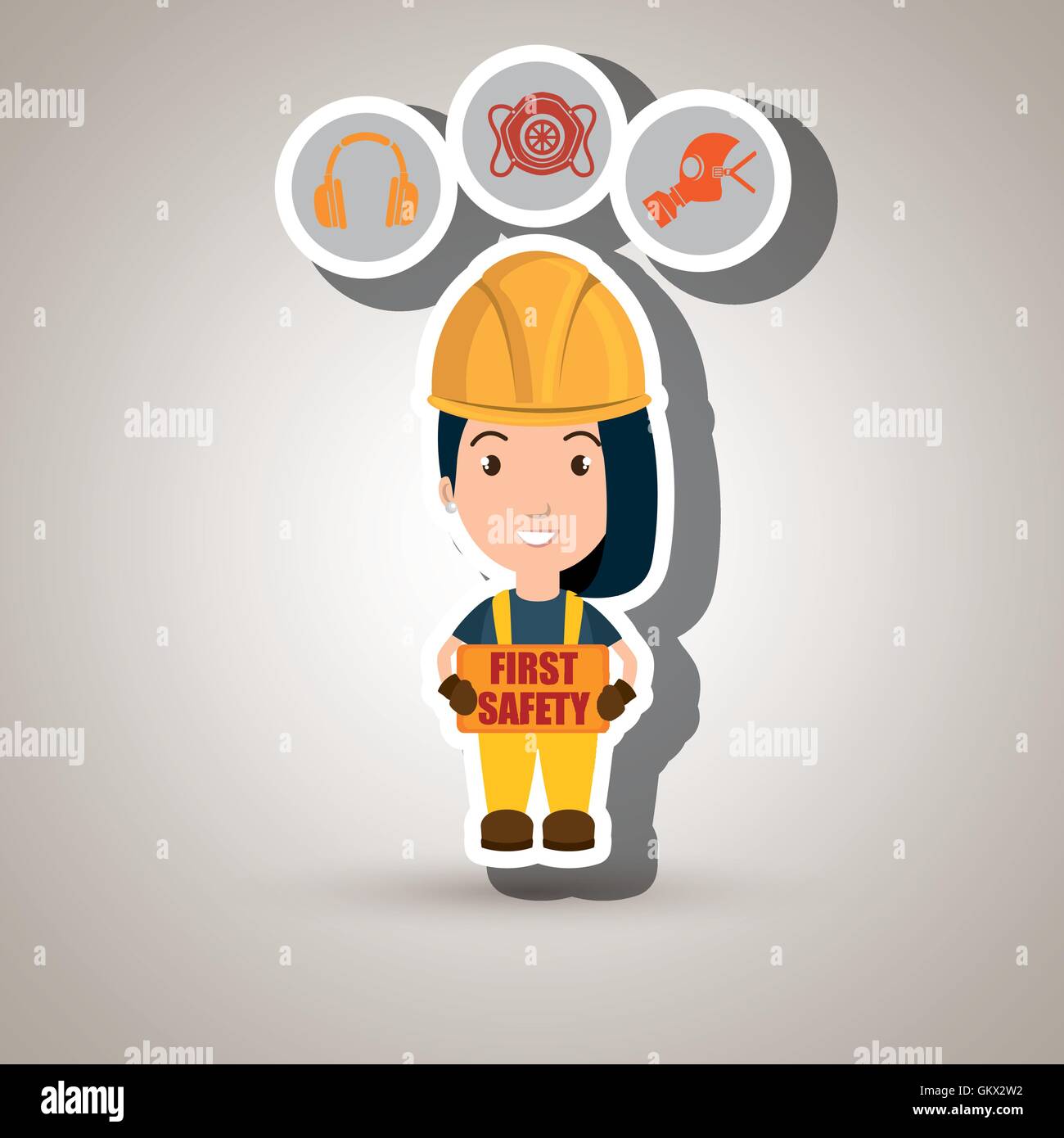 first safety worker icon Stock Vector Image & Art - Alamy