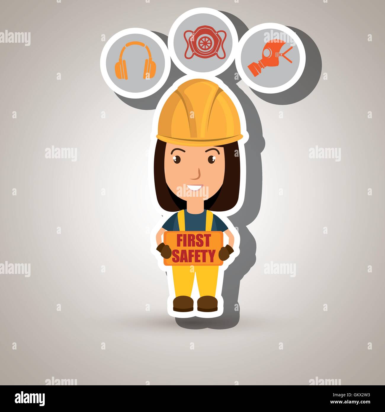 first safety worker icon Stock Vector Image & Art - Alamy