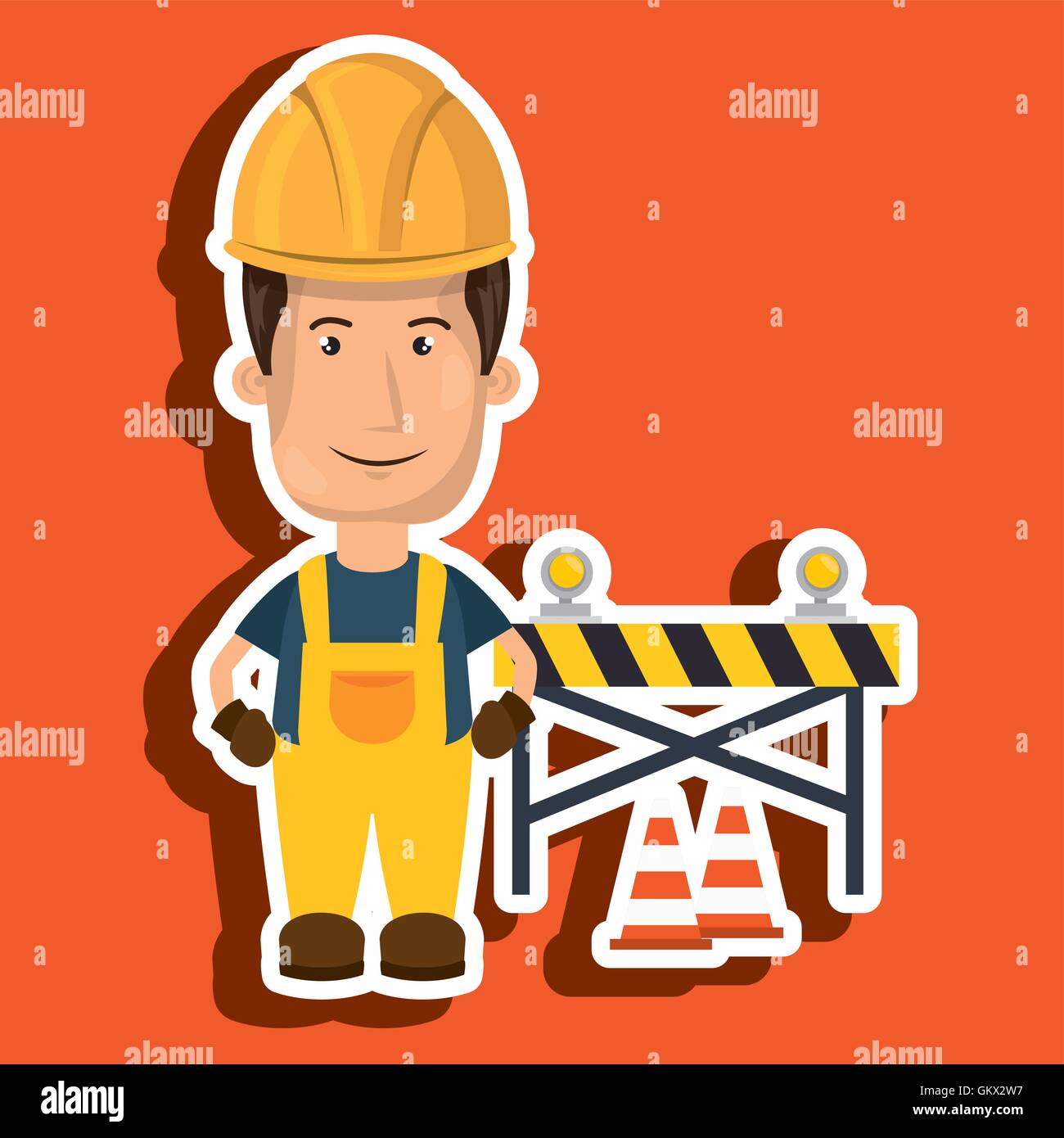 worker warning security tool Stock Vector Image & Art - Alamy