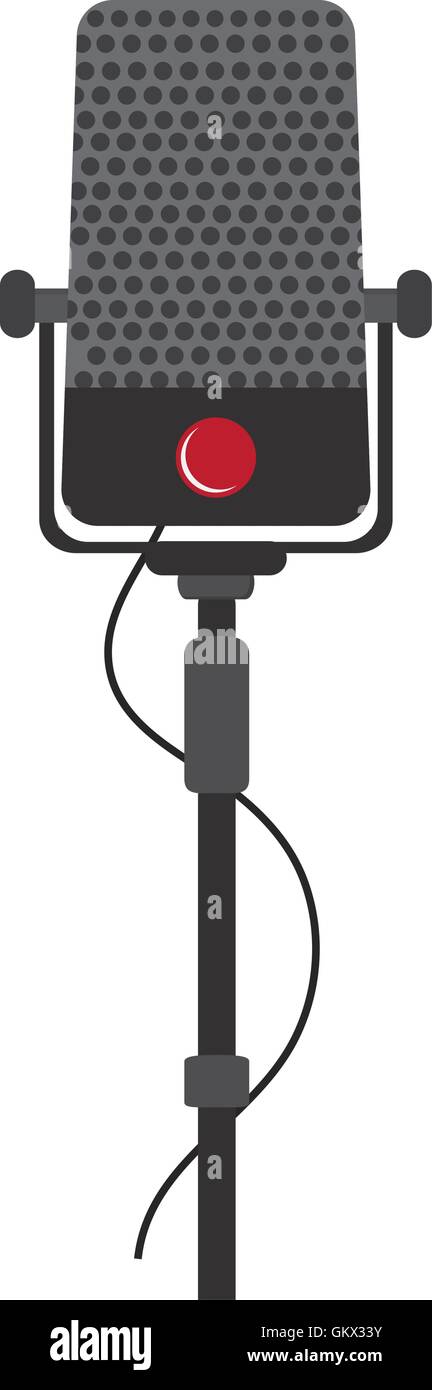 single microphone icon Stock Vector Image & Art - Alamy