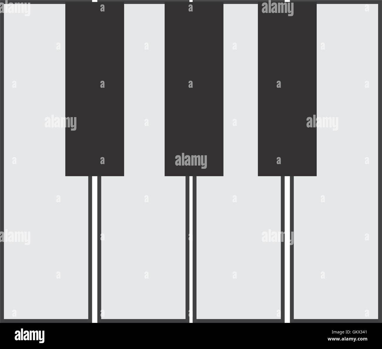 piano keys icon Stock Vector Image & Art - Alamy